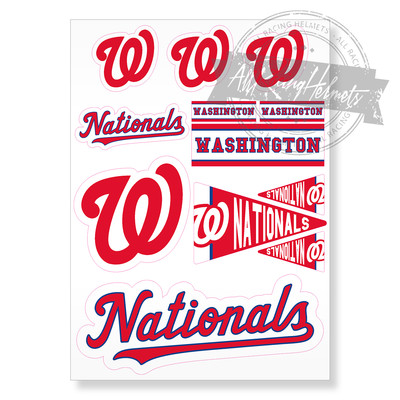 Washington Nationals MLB Baseball A4 Printed Vinyl Decal Sticker High ...