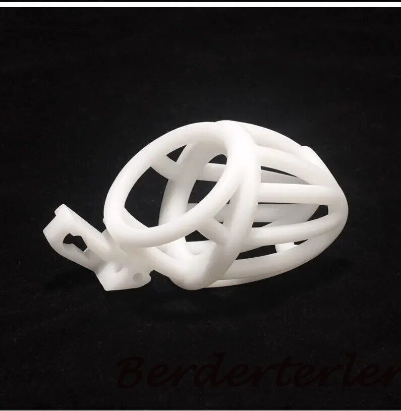 New Chastity Cage Male Anti-Cheating White Breathable Device with 4 ...