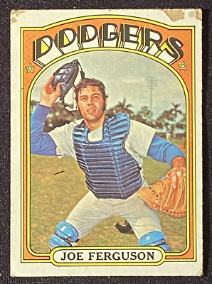 Joe Ferguson 1972 MLB Los Angeles Dodgers Catcher Baseball Card Topps ...
