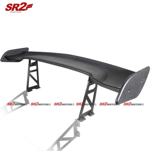 Universal 57" Inch Matte Black F1 Style Trunk GT High Wing Rear Racing ...