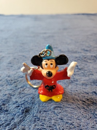 Disney Mickey Mouse Sorcerer Keychain PVC/ Pastic Figure Metal Chain | eBay