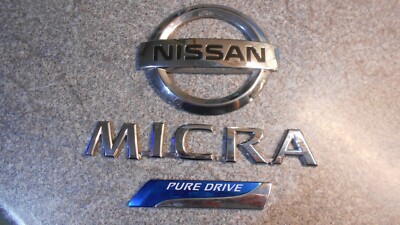 Nissan Micra/Qashqai Set Tailgate Emblem Badge. | eBay UK