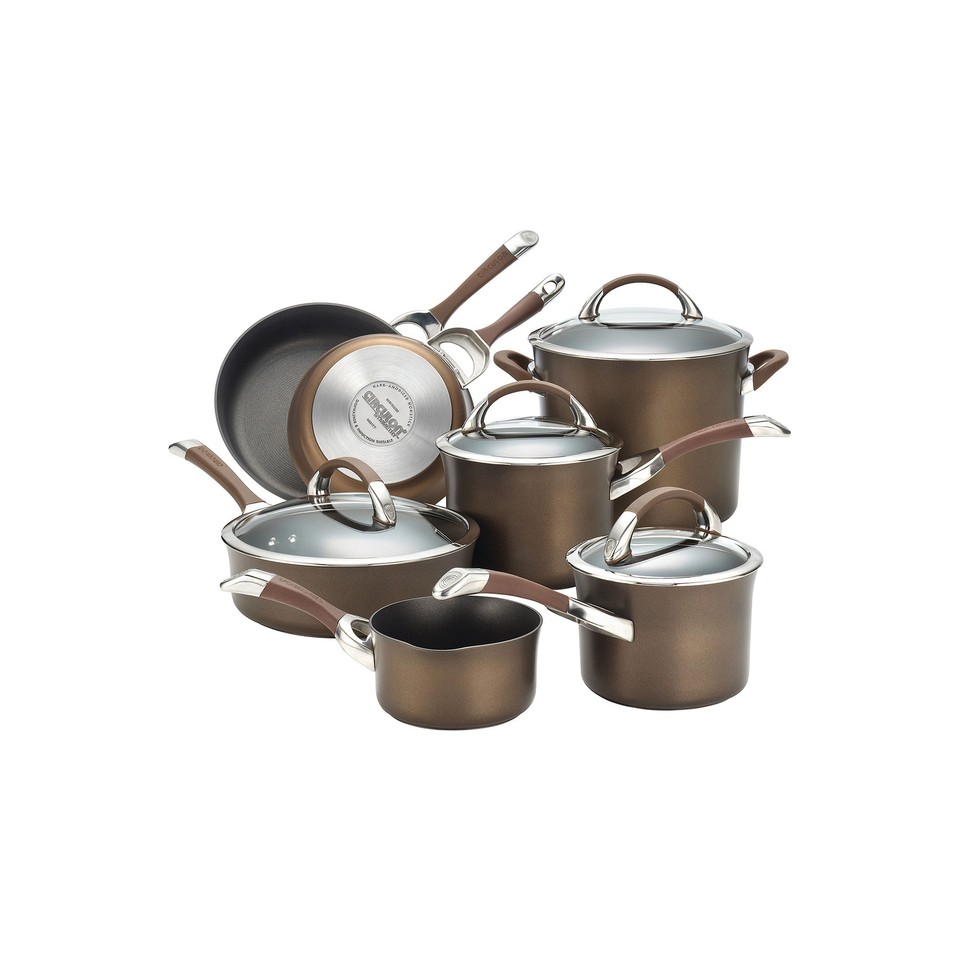 Meyer 82765 Circulon Symmetry Nonstick 11-Piece Cookware Set, Chocolate 51153827655 | eBay