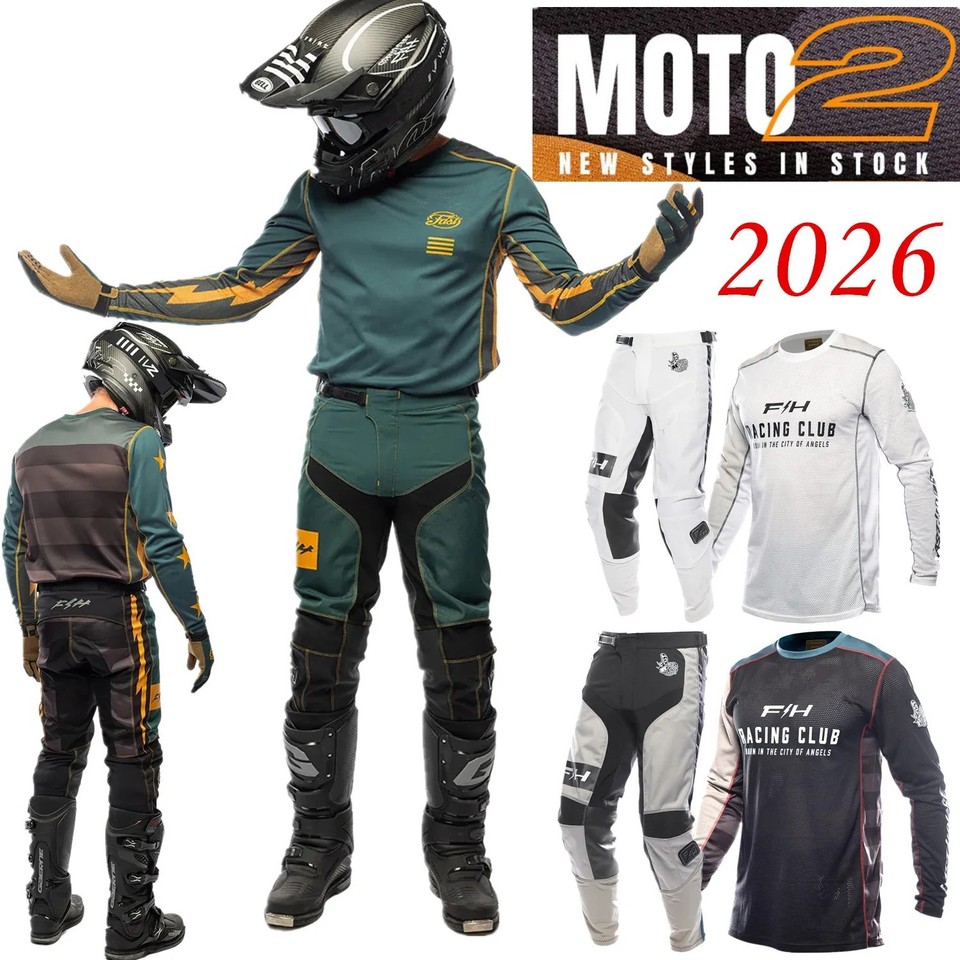 Moto 2 FH Racing Club MX Combo Gear Jersey Pants Set Dirt Bike Suit | eBay