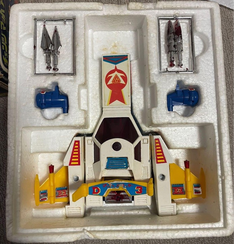 Clover Diecast Muteki Steel Daitarn 3 Change Mach Attacker Vintage Toy ...