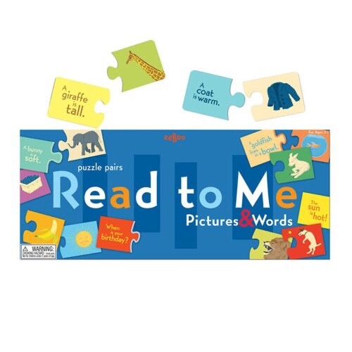 Eeboo Read To Me Pictures And Words Puzzle Pairs Ages 3+ New Factory ...