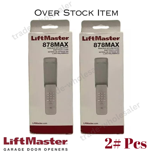 LiftMaster 878MAX Garage Door Keypad Wireless and Keyless Entry System ...