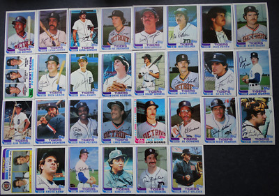 1982 Topps Detroit Tigers Team Set of 30 Baseball Cards | eBay
