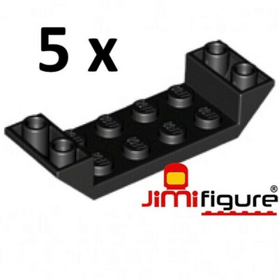 NEW 5 x LEGO Inverted Slope 45 6x2 with 2x4 Cutout Black 22889 Lot Roof ...