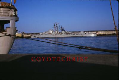 Orig Kodachrome Slide FRENCH NAVY T-53 Class Destroyer TARTU D636 Ship ...