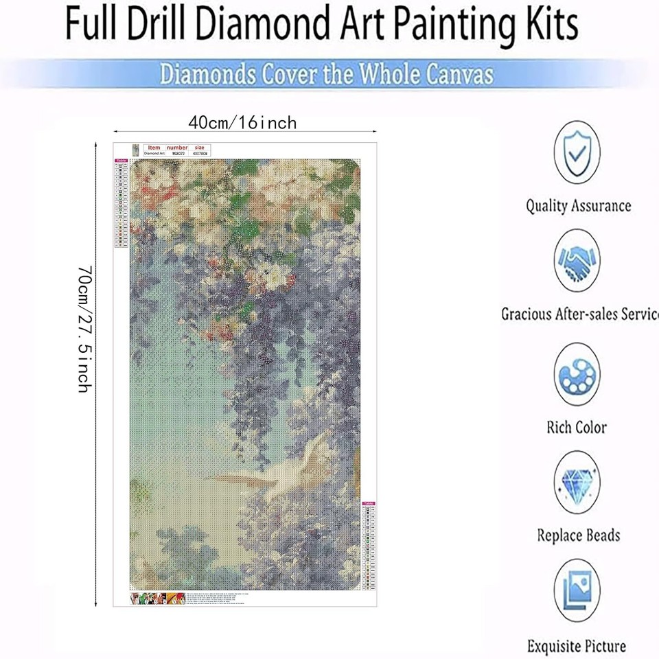 5D Diamond Art Painting Flower,Large Diamond Painting Kits for Adults ...