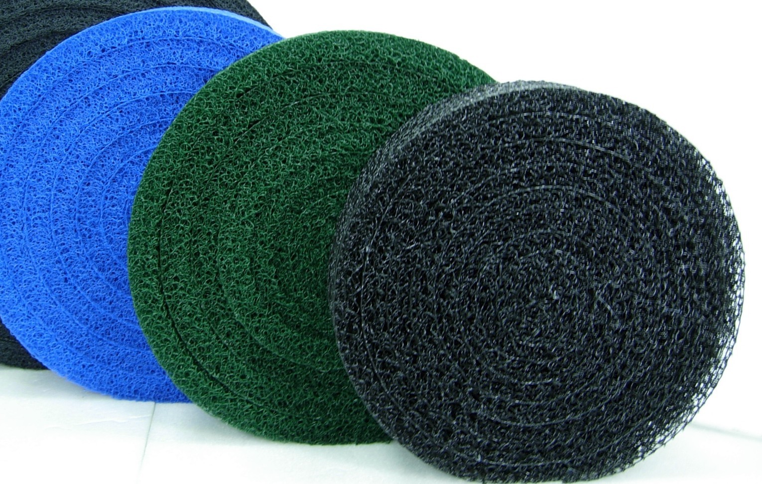Matala 3-Pack Blue/Green/Gray round filter mats-24" diameter rolls-pond ...