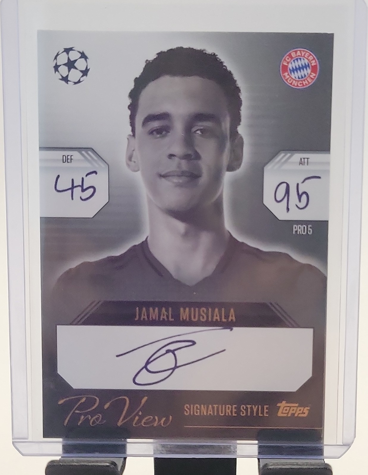 Topps Match Attax Pro View Signature Style Jamal Musiala PRO5 Bayern ...