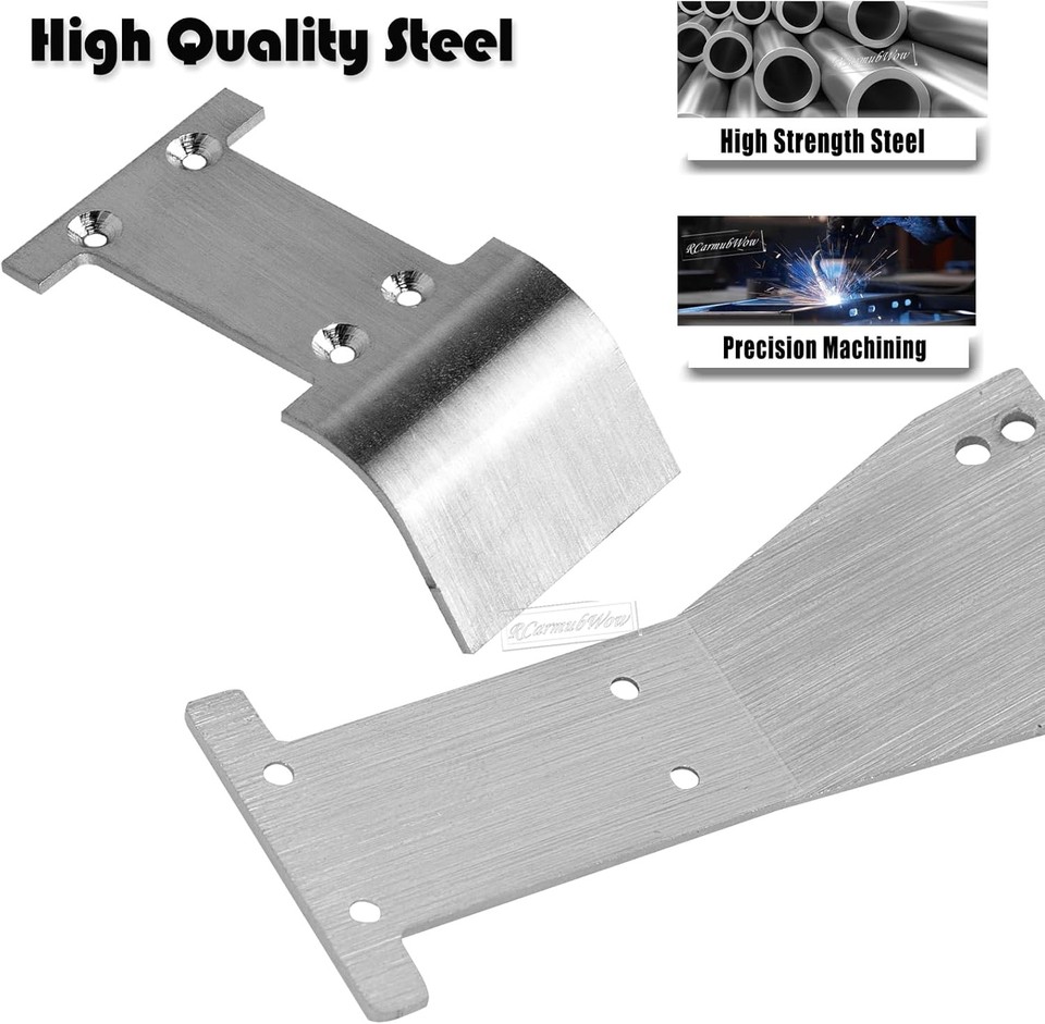 RC Chassis Armor Skid Plate Protecter Guard & Wheelie Bar Set Pink(1set ...