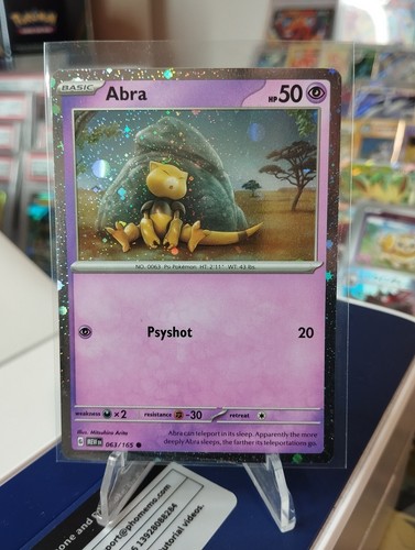 Pokemon TCG Abra S&V 151 63/165 Cosmic Holo Promo | eBay