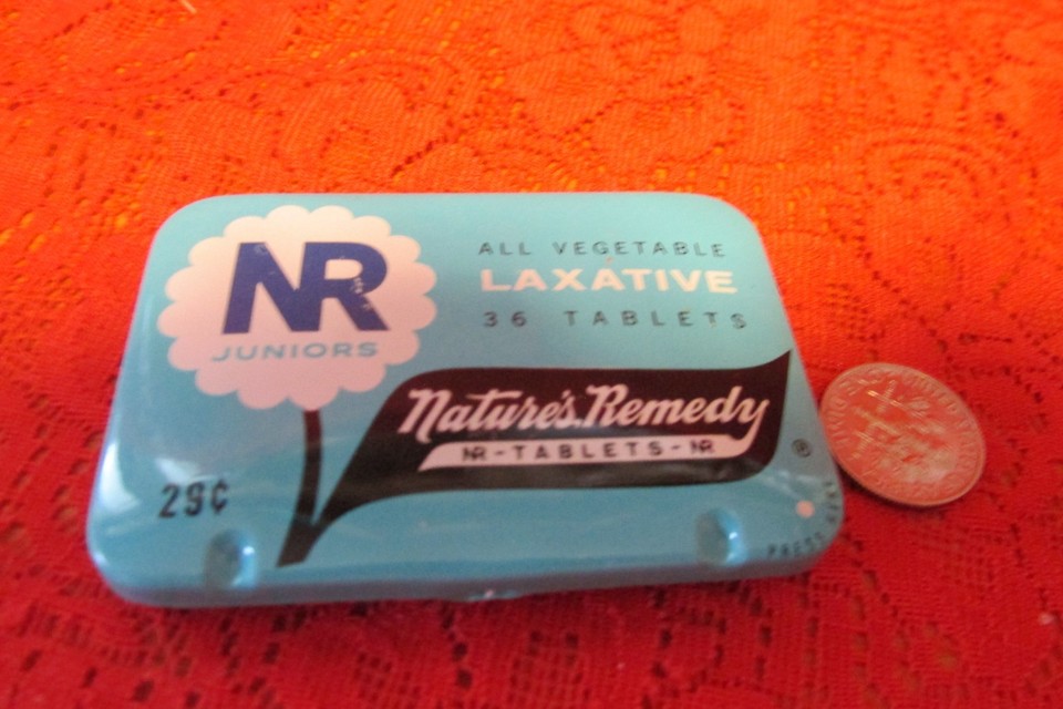 Vintage NR Juniors Nature's Remedy All Vegetable Laxative Tablets Tin ...