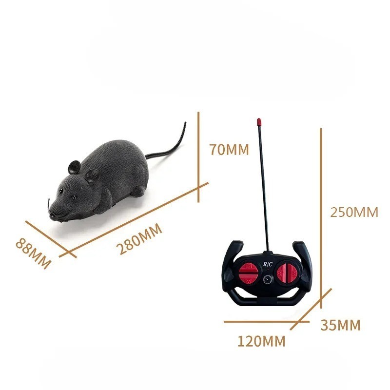 Remote Control RC Rat Mouse MICE Wireless For Cat Dog Pet Toy Novelty ...