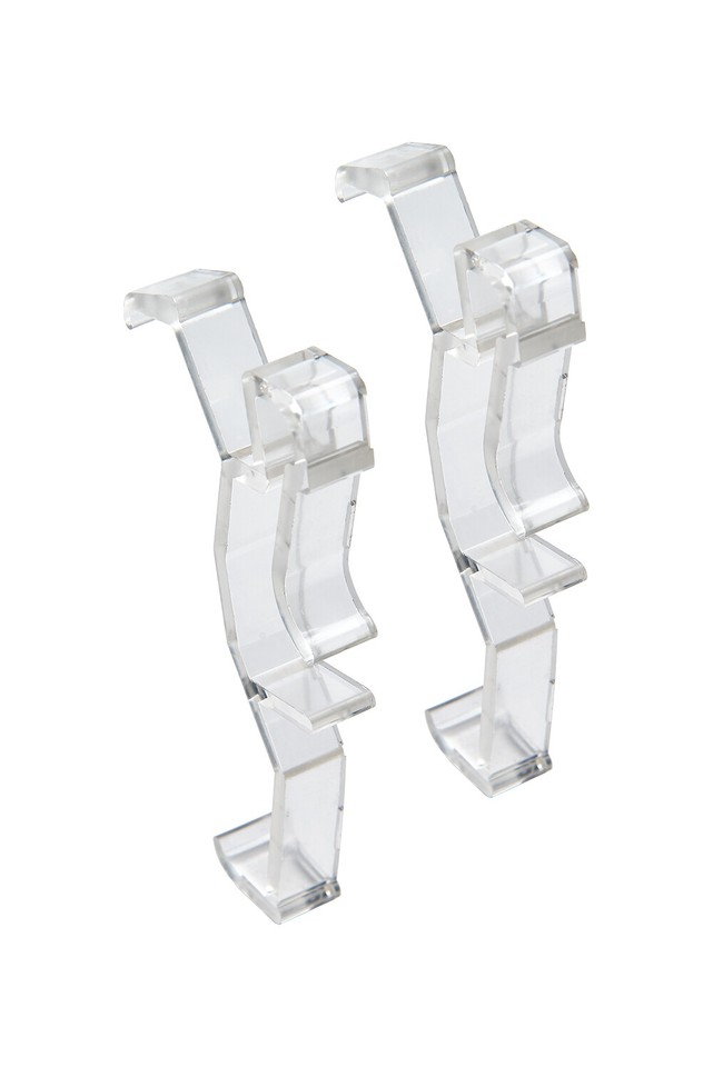 Wood Venetian Blind Valance Clips - per pair - Fits a 63mm Wide Valance ...