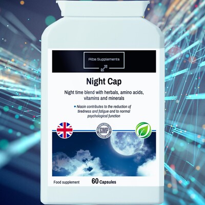 NIGHT CAP - SLEEP SUPPLEMENT WITH AMINO ACIDS, VITAMINS & HERBS | eBay UK