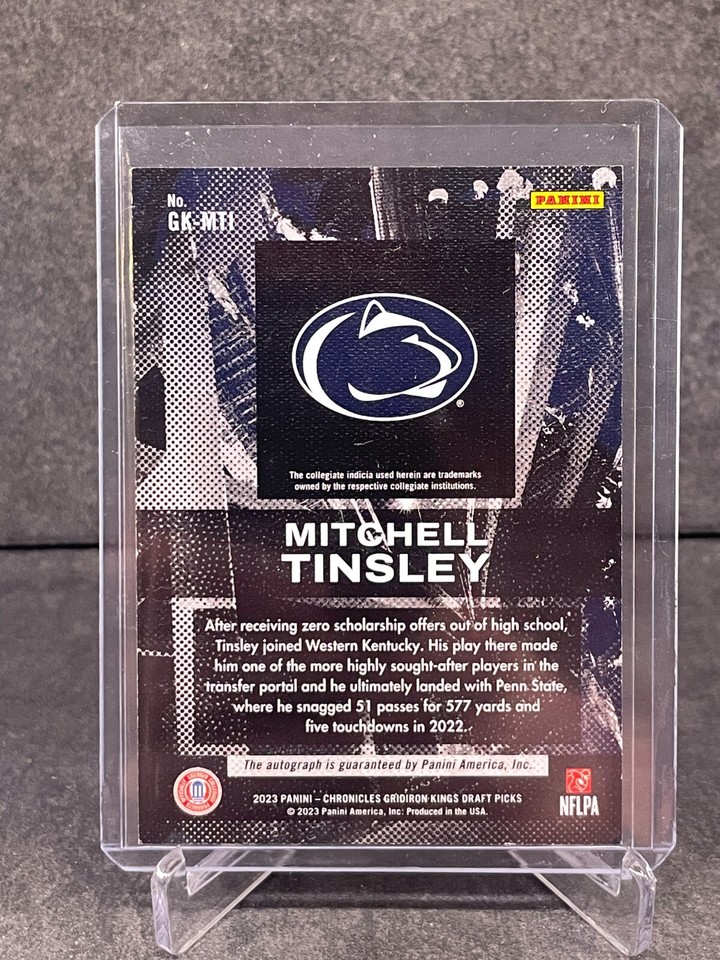 Mitchell Tinsley 2023 Grid Iron Kings Autograph RC #GK-MTI Commanders ...