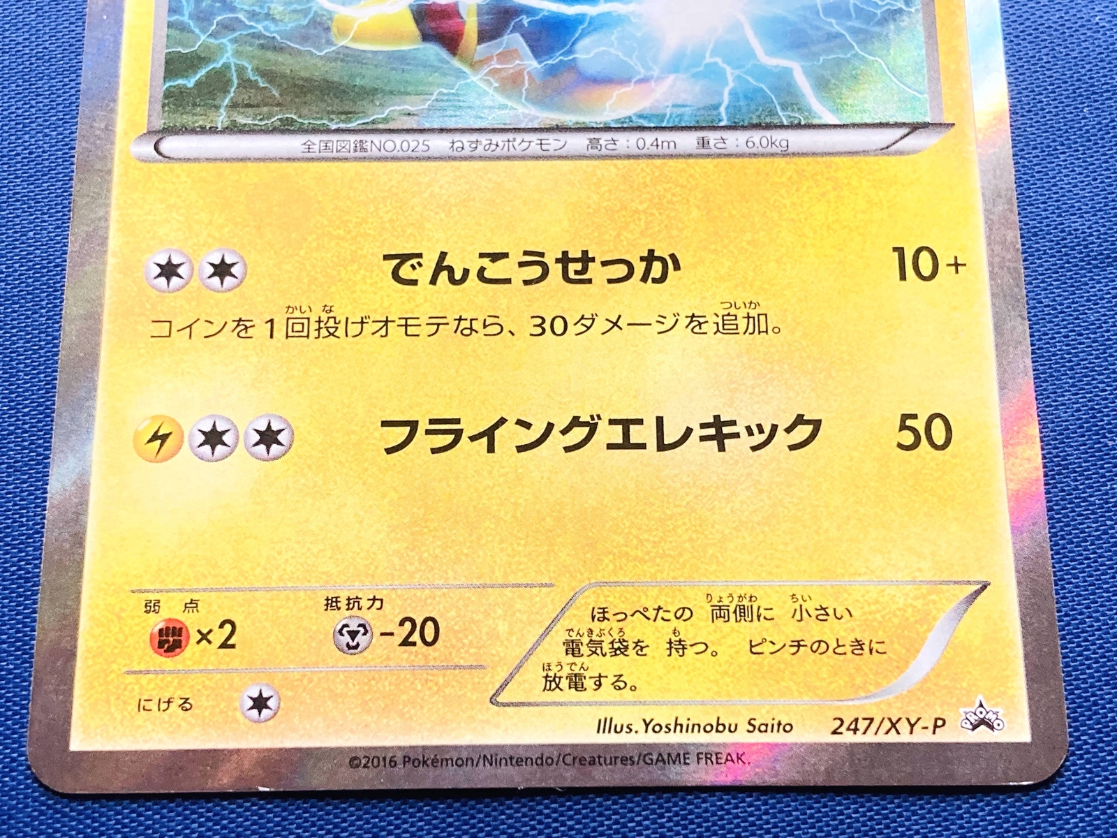 Pikachu Libre Holo 2016 Pokemon Card Japanese Nintendo Masked 247/XY-P ...