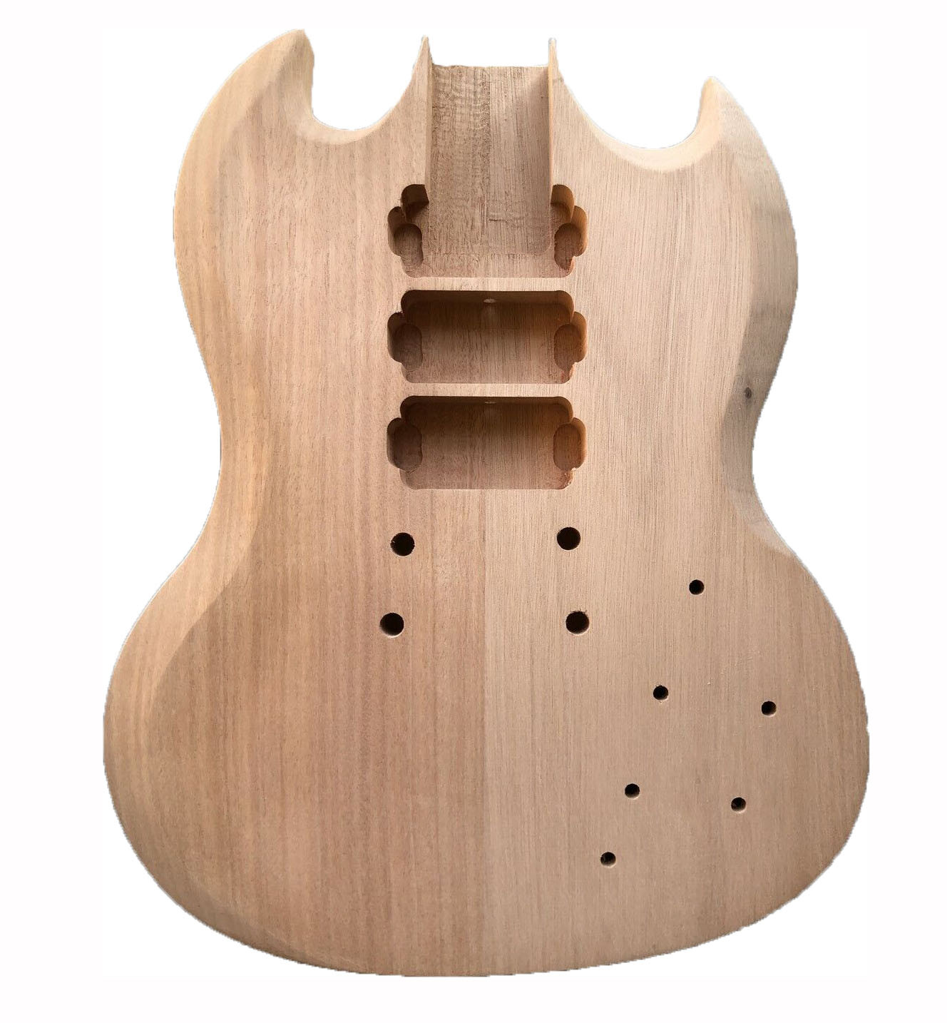 HHH Pickups Mahogany Guitar Body Unfinished 3 Pickups for SG Guitar DIY Project | eBay