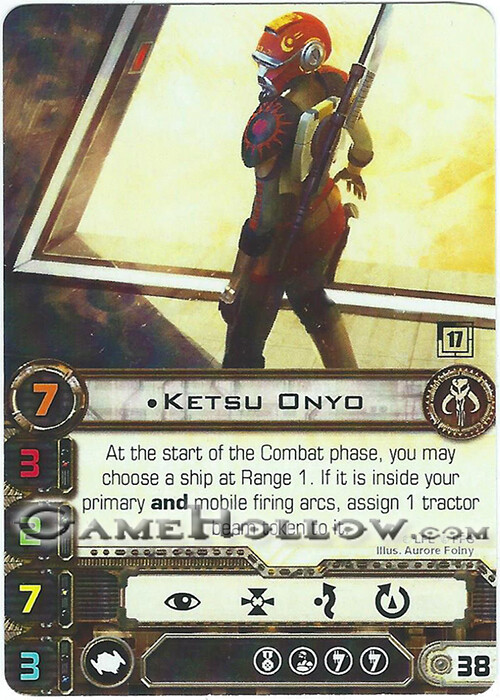 Star Wars Miniatures X-Wing Pilot Promo KETSU ONYO Scum | eBay