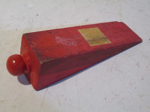 Door Wedge Painted wood. Shop soiled condition. | eBay Australia
