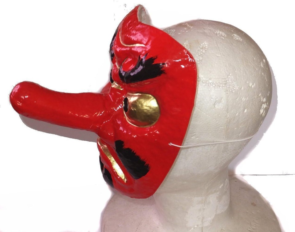 Japanese Tengu Mask Omen From Japan | eBay