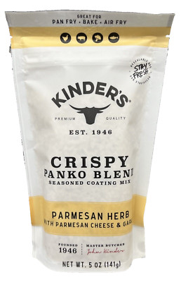Kinders Parm Herb Crispy Panko Blend Seasoned Coating Mix 5 oz Kinder's ...