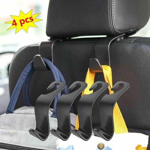 4Pack Hooks Car Seat Clips Headrest Organizer Holder Auto Fastener ...