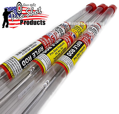 Pro-Shot Stainless Micro Polished Rifle Cleaning Rods 1 Piece Gun Clean ...