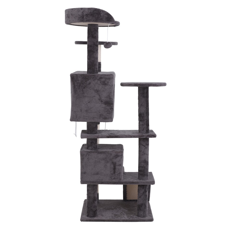 55" STURDY Cat Tree Tower Activity Center Large Playing House Condo For ...