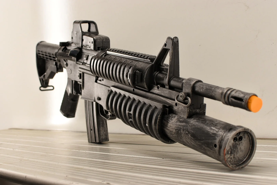 Replica M.4 + Underbarrel Launcher Rifle Costume Prop Cosplay Military ...