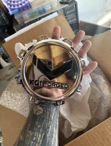New KG1 FORGED Chrome Custom Wheel Center Cap # CAP0058PS | eBay