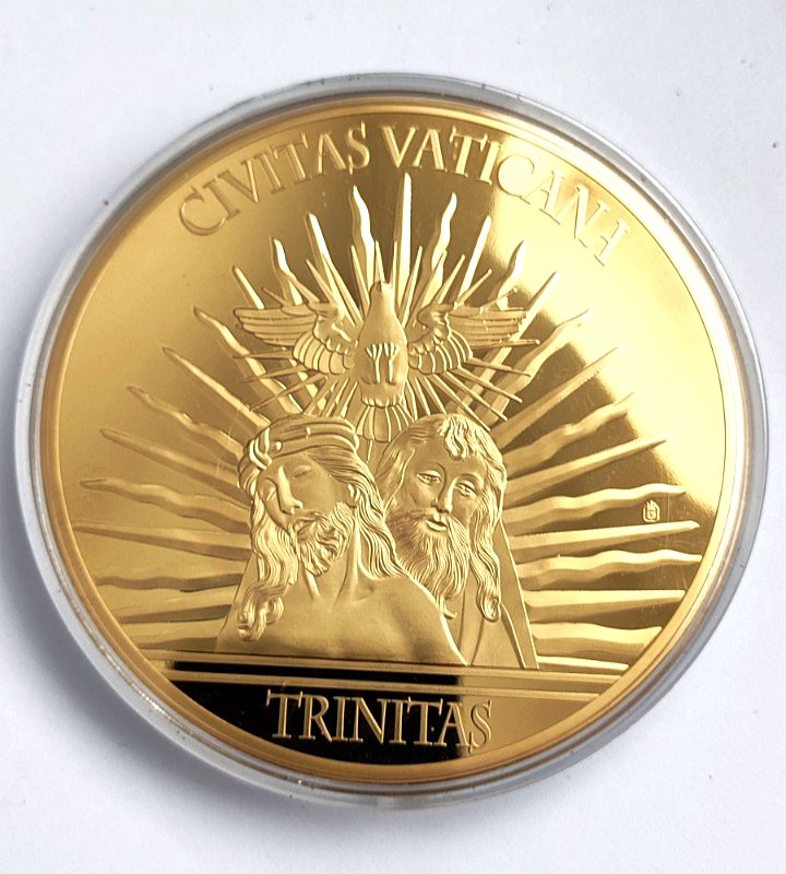 Vatican, Jésus Christ -- Civitas Vaticana, Trinitas -- Large 100mm ...