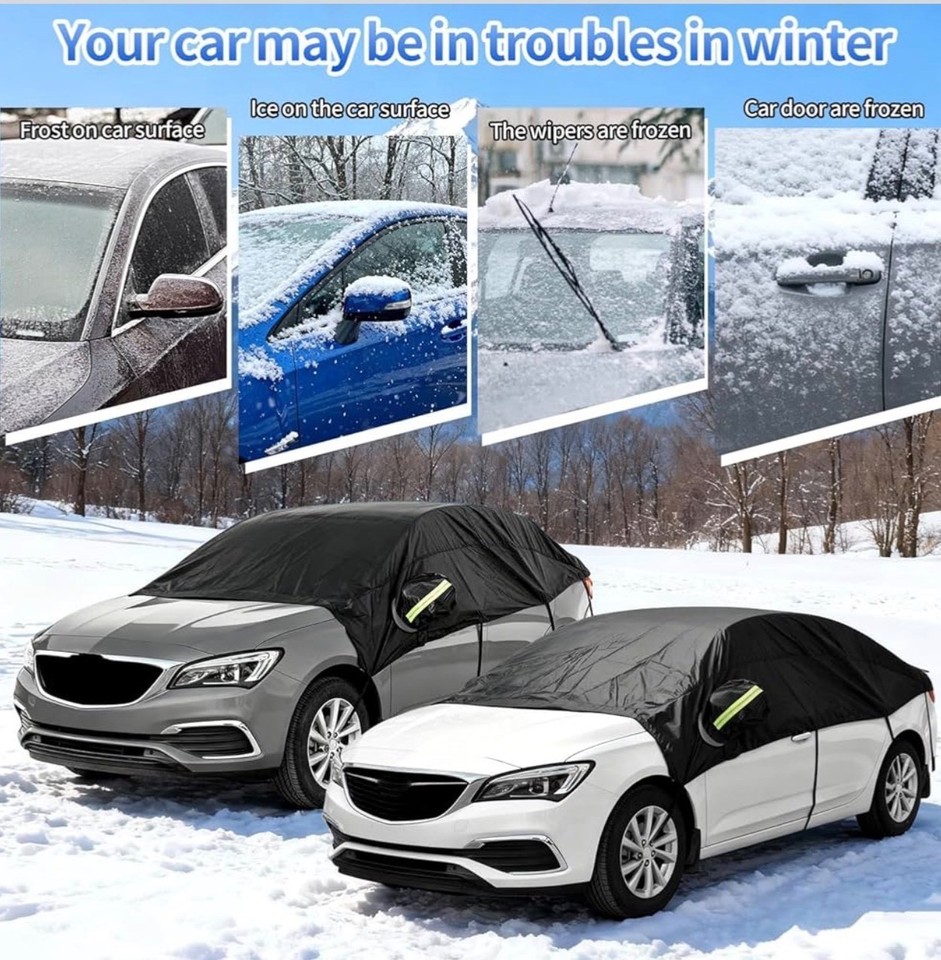 iZoeL Full Car Windscreen Cover Magnetic Snow Frost Ice SUV Van | eBay UK