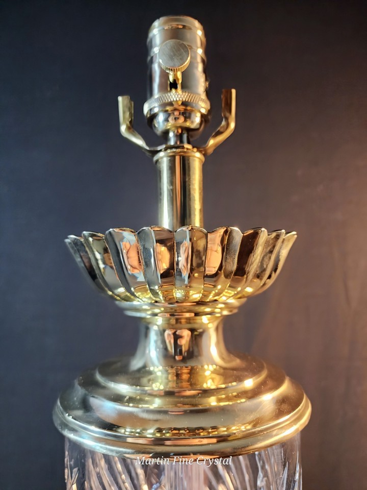 Waterford Crystal Lamp Mastercraft Edition Fine Cut Table Lamp ...