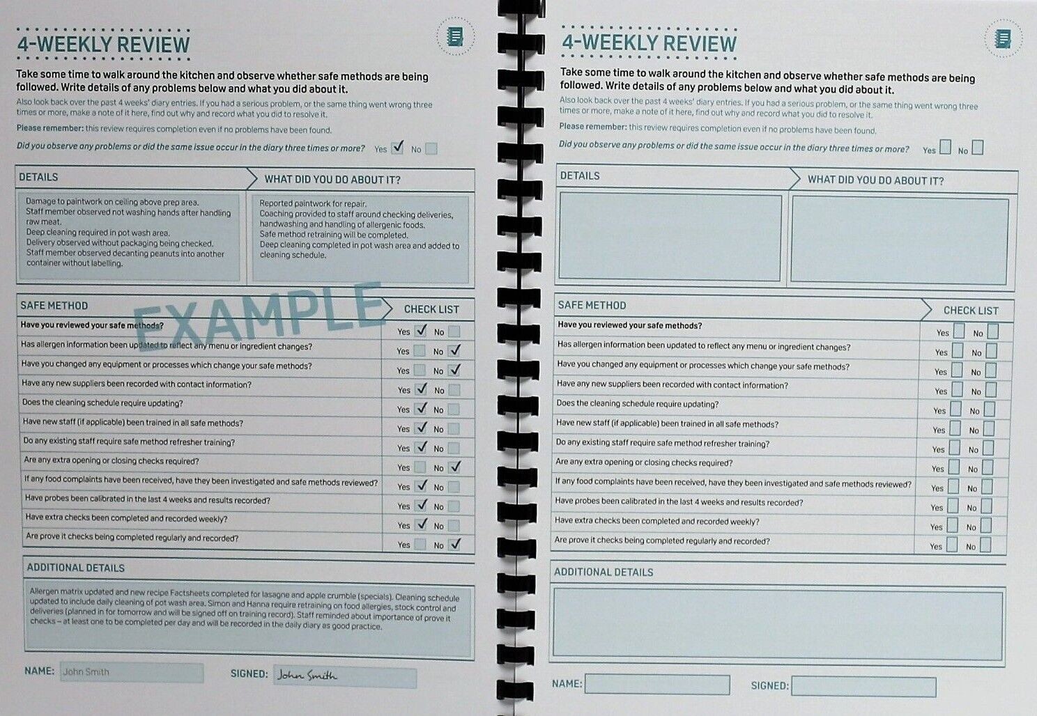 2024 SFBB Safer Food Better Business Caterer +12 Month Diary +Temp All ...