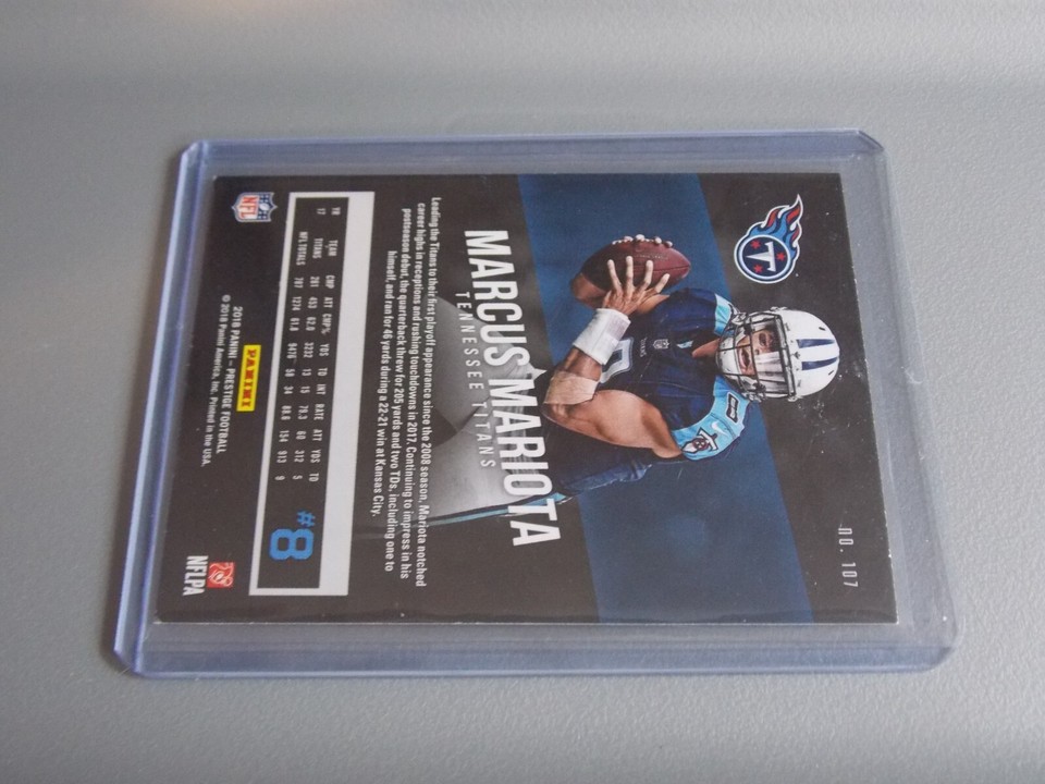 2018 Panini Prestige Marcus Mariota D Tennessee Titans #107 | eBay