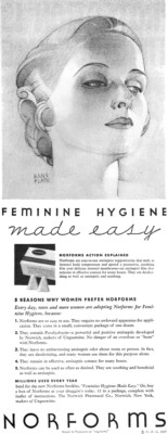 Hans Flato Norforms Antiseptic Suppositories Feminine Hygiene 1937 ...