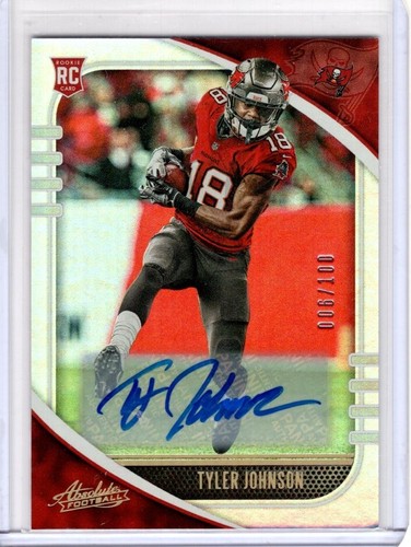 TYLER JOHNSON 2020 Panini Absolute Rookie AUTO / AUTOGRAPH JERSEY #6 / ...