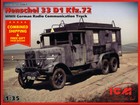 ICM 35467-1/35 German Radio Communication Truck Henschel 33 D1 Kfz.72 ...