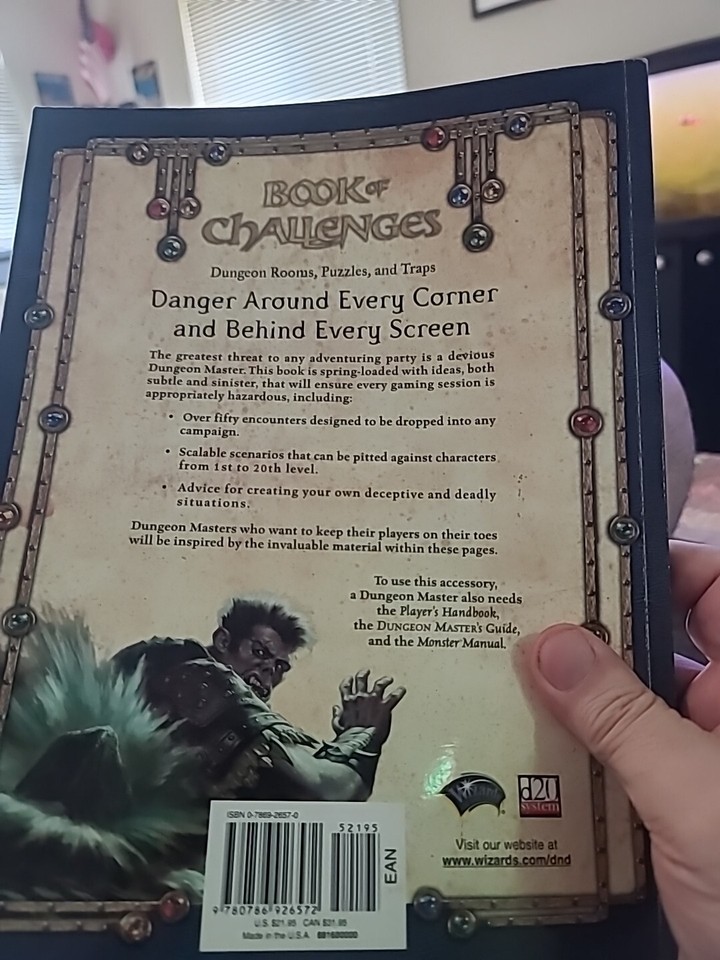Book of Challenges - Dungeons and Dragons | eBay