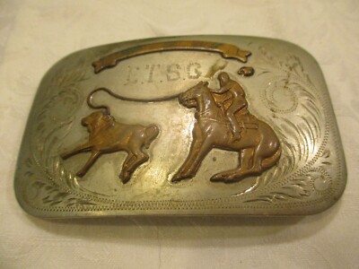 Calf Roping Belt Buckle ETSG | eBay