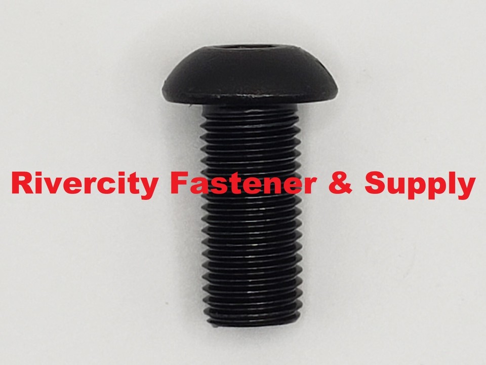 7/16-20x1 Button Allen Head Cap Screws 7/16x20 x 1" Bolts 7/16 x 20 x 1 ...