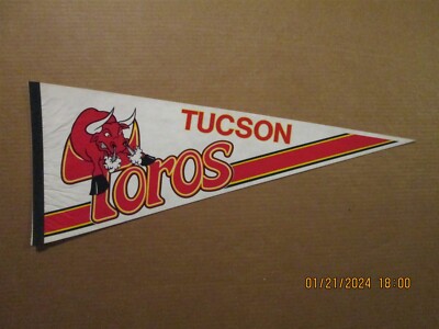 PCL Tucson Toros Vintage Defunct Circa 1993 Team Logo Baseball Pennant ...