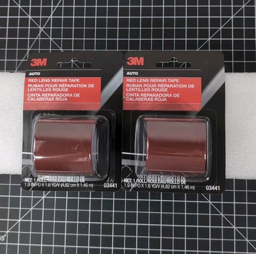 NEW Sealed 2-pack of 3M Red Lens Repair Tape, 03441, 1.875 in x 60 in ...
