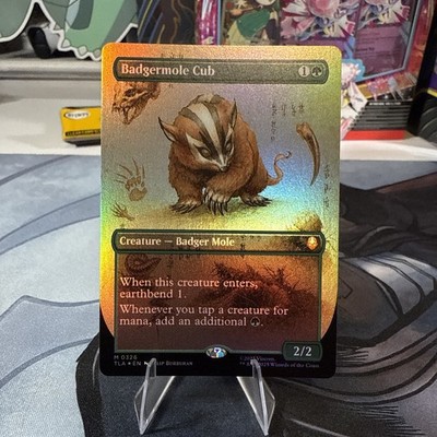MTG, Avatar - Mythic Badgermole Cub (#0326) In-Hand - Borderless - Foil ...
