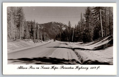 Rppc Postcard - Allison Pass On Scenic Hope, Princeton Highway | eBay
